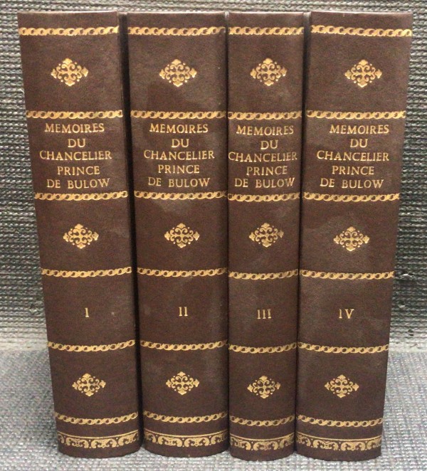 «Memoires Du Chancelier Prince Du Bulow 4 Volumes» | Bidding